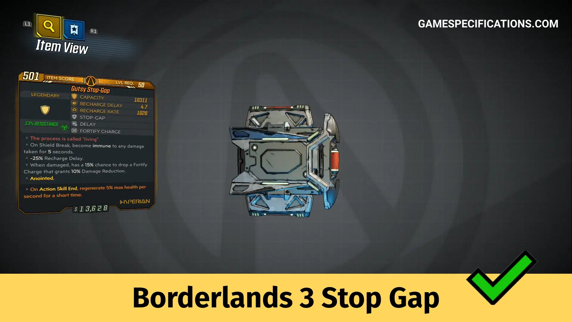 Borderlands 3 Stop Gap Guide - Game Specifications